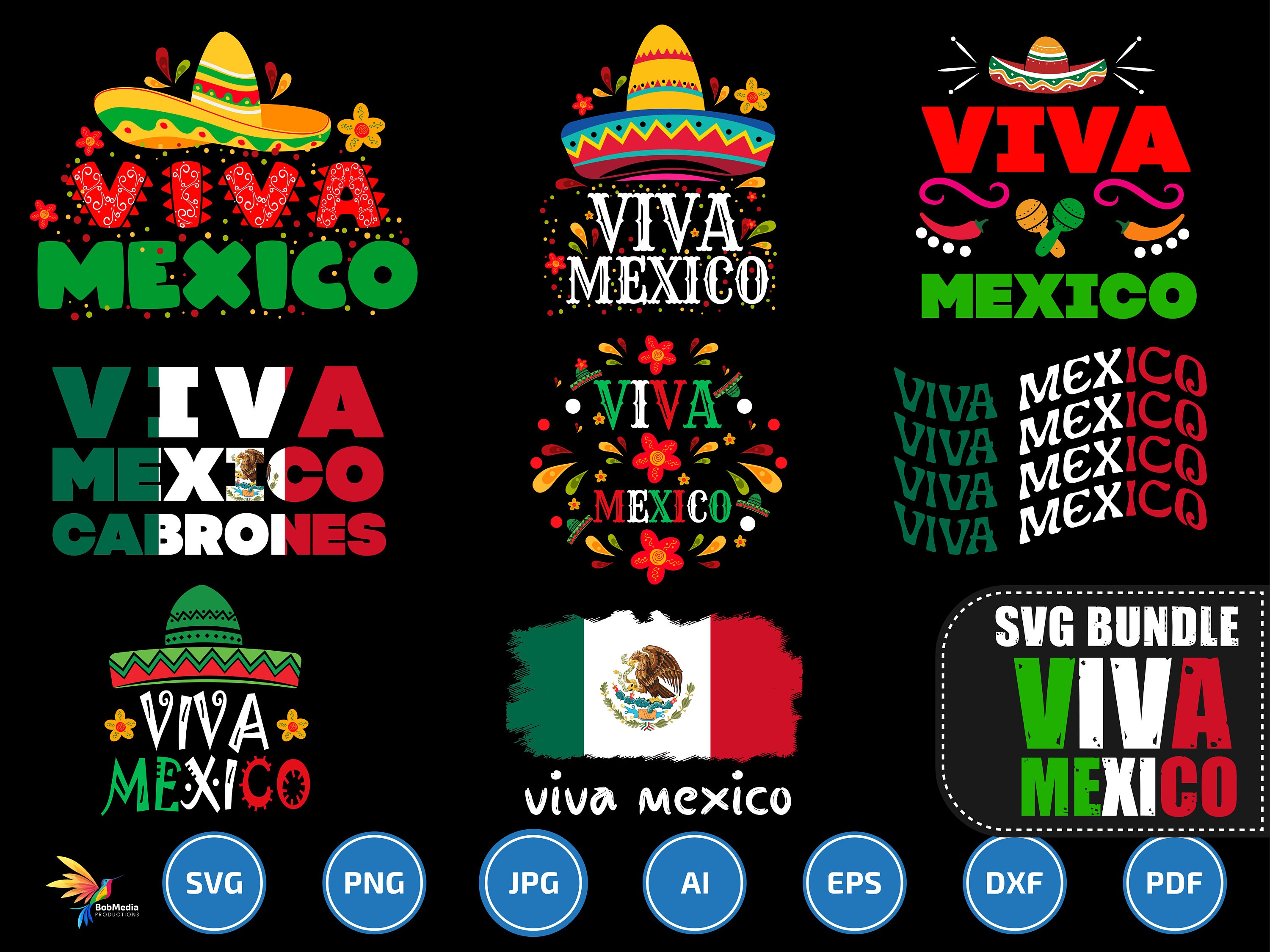 Viva México SVG México svg 16 de septiembre svg Día de la - Etsy México