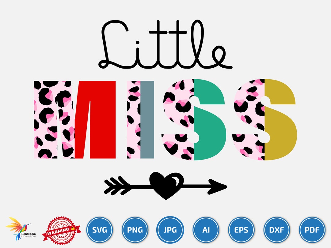 Little Miss Svg Png Little Miss Half Leopard Svg Little Miss - Etsy
