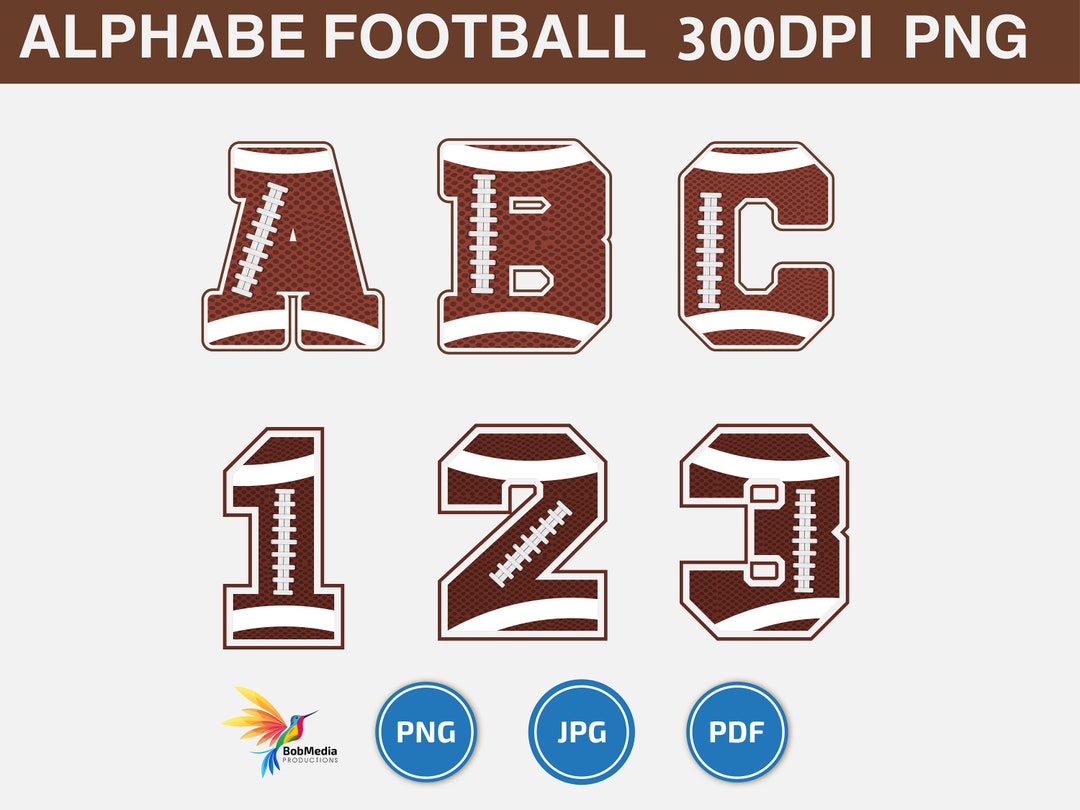Alphabet Football Png, Football Font, Football Png, Block Font Svg ...