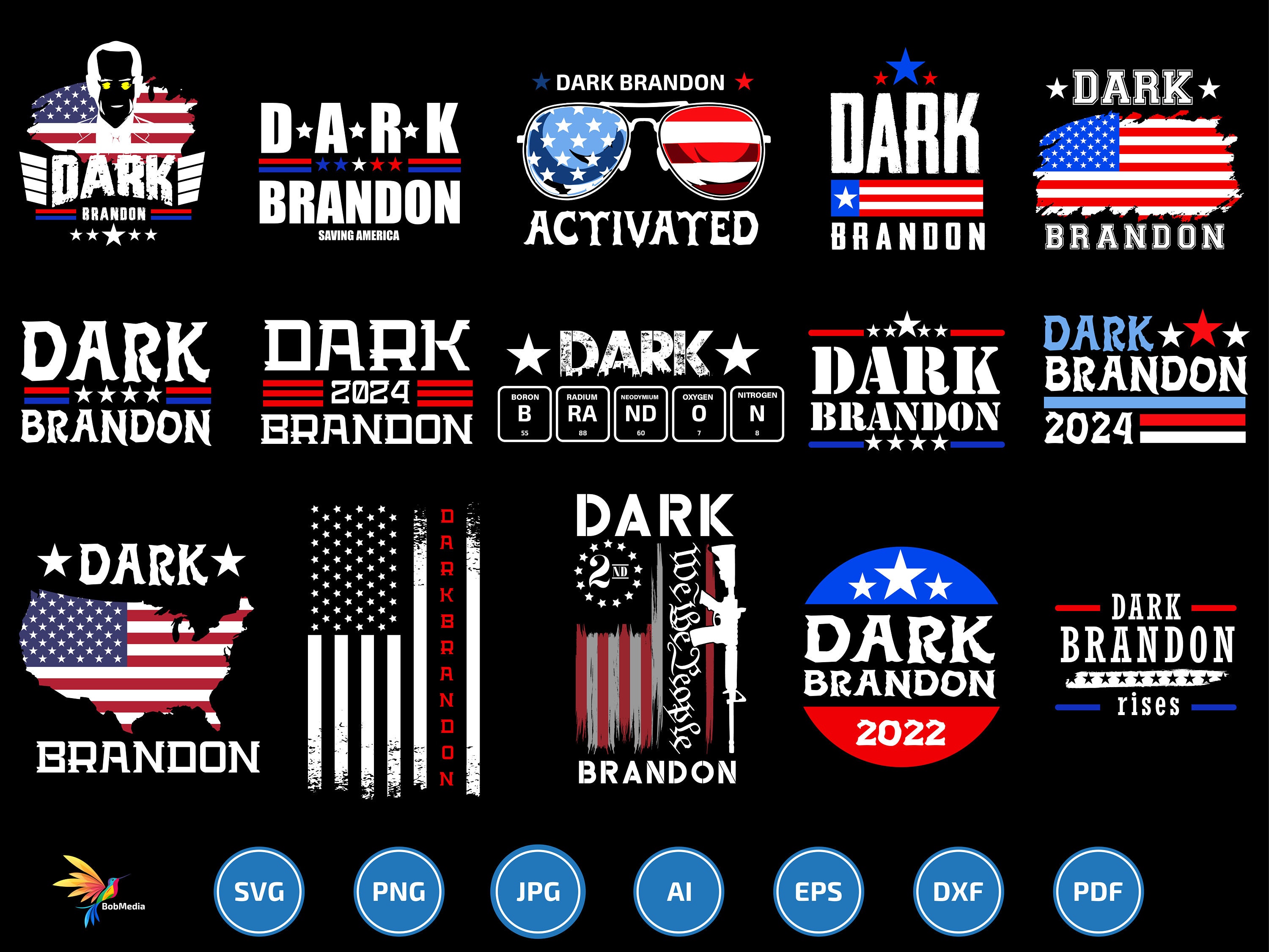 Dark Brandon SVG PNG Brandon Joe Biden Svg Saving America - Etsy