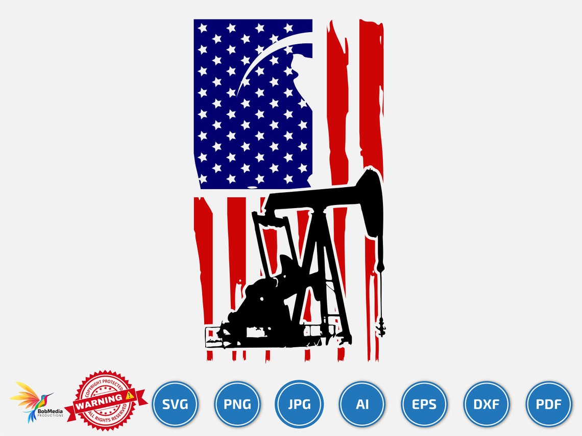 Oilfield Flag Svg USA Flag Oilfield Svg Oilfield Worker Svg - Etsy