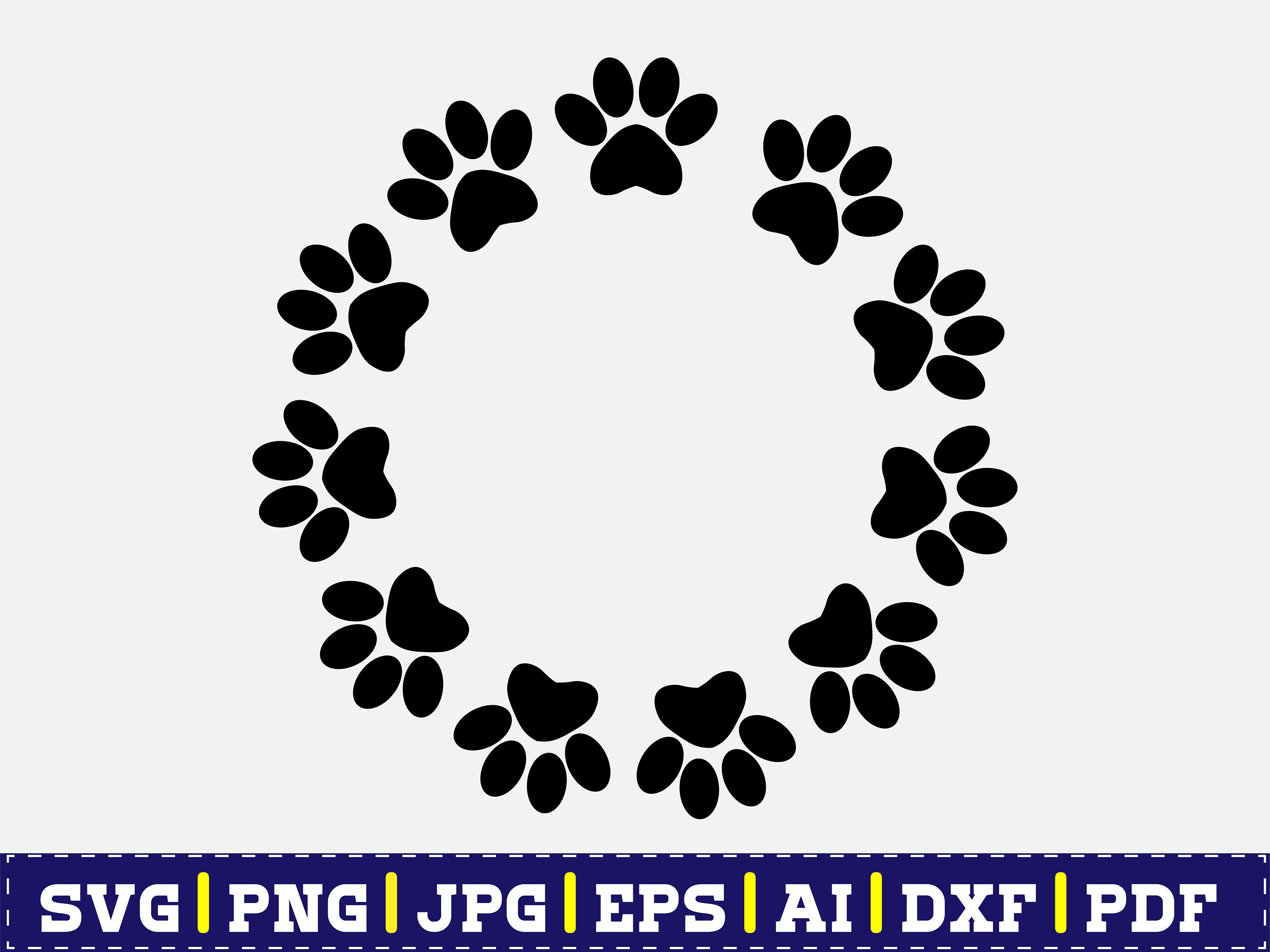 Dog Paw Print SVG Paw Pattern Svg Paw Print Svg Paw Svg - Etsy Canada