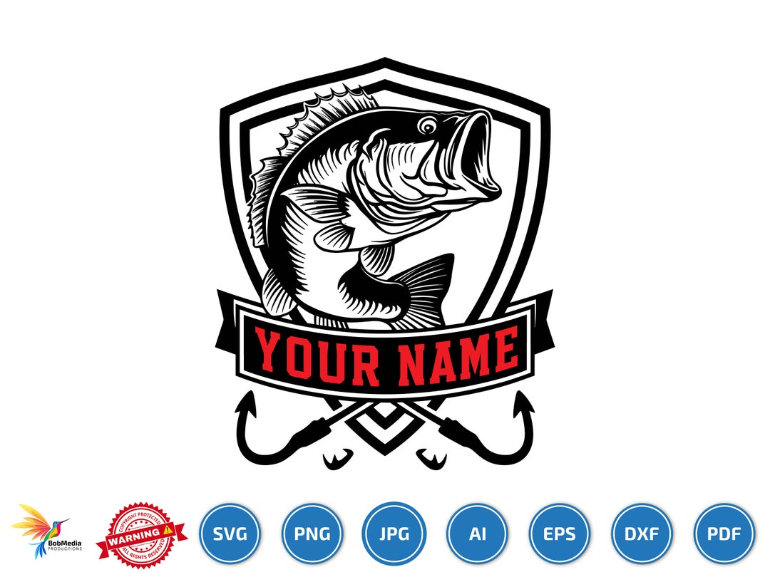 Logotipo de pescador svg, Pesca Svg, Día del padre svg, Pesca divertida ...