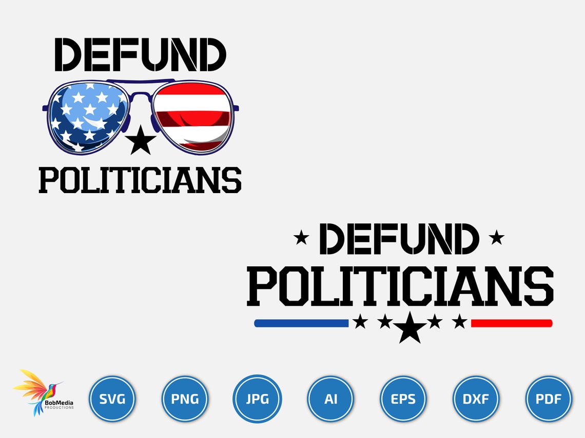 Defund Politicians Svg Usa Flag Svg Funny Political - Etsy