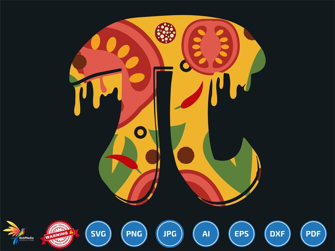 Pizza Pi, Funny Happy Pi Day Svg Png, Math Gift Lover Pizza Svg, Pi 3. ...