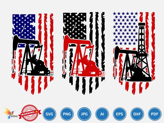 Oilfield Flag Svg USA Flag Oilfield Svg Oilfield Worker Svg - Etsy