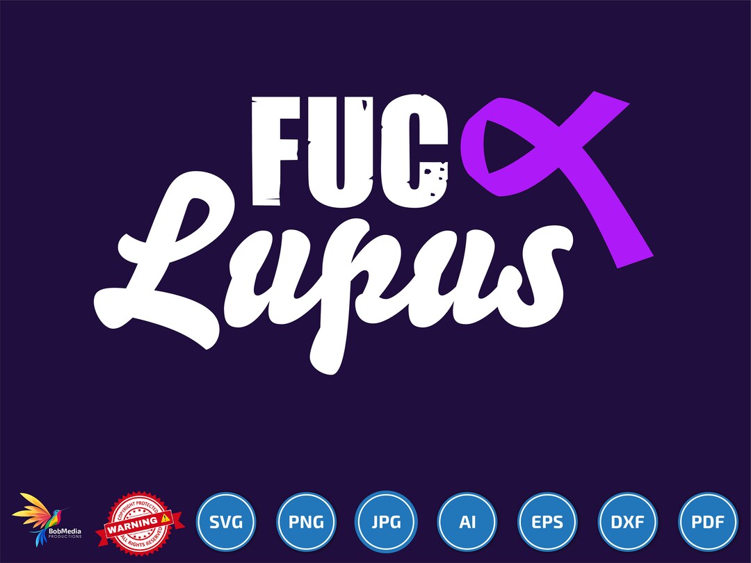 Lupus Awareness Svg Png, I Wear Purple Lupus Awareness Svg, Lupus ...