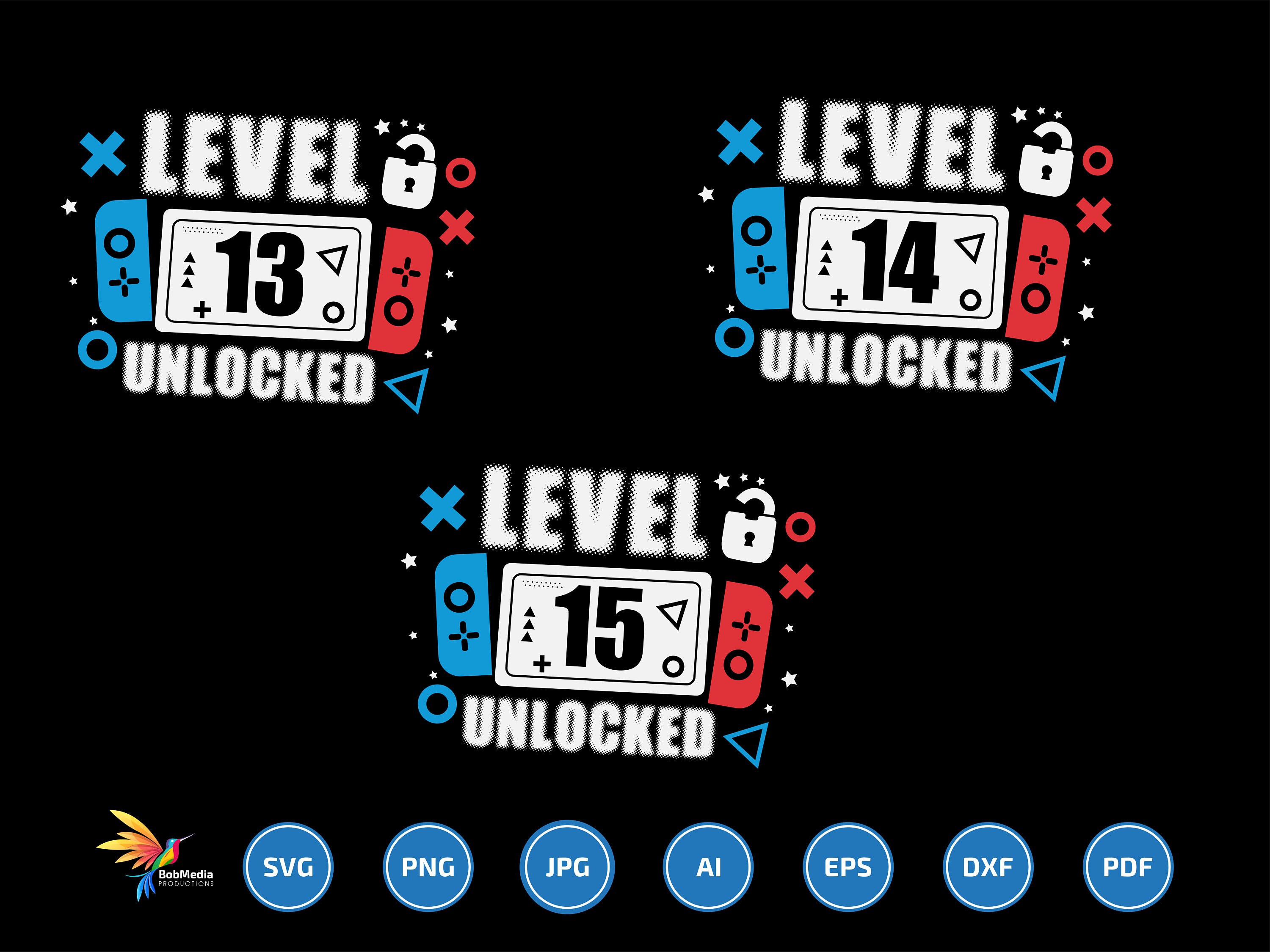 Level Unlocked Svg Birthday Family Svg Bundle Birthday Squad - Etsy