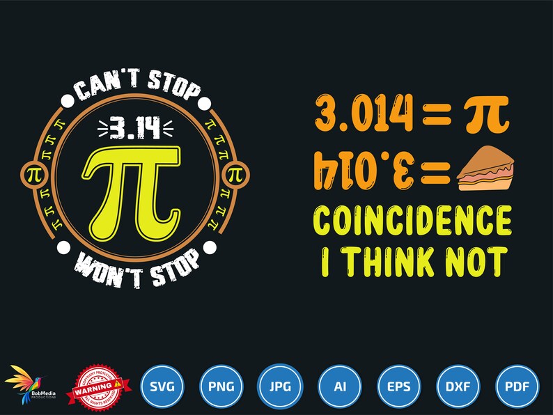 Pi Day Svg Bundle Png Happy Pi Day Svg 3.14 Svg Math is A - Etsy