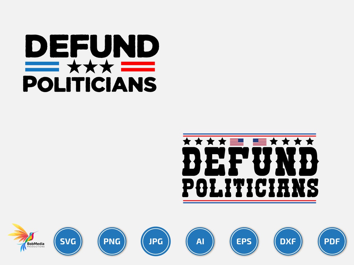 Defund Politicians Svg Usa Flag Svg Funny Political - Etsy