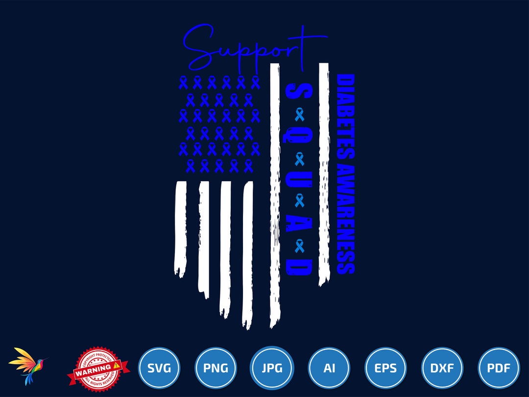 Diabetic Flag Svg, Diabetes Support Shirt, Diabetic Svg, T1d Awareness ...