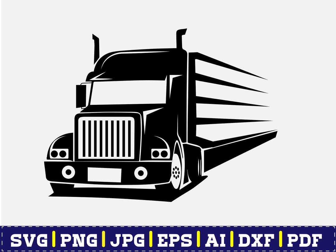 Trucker Svg Big Truck Svg truck Svg Vintage Truck Svg Big Rig Semi ...