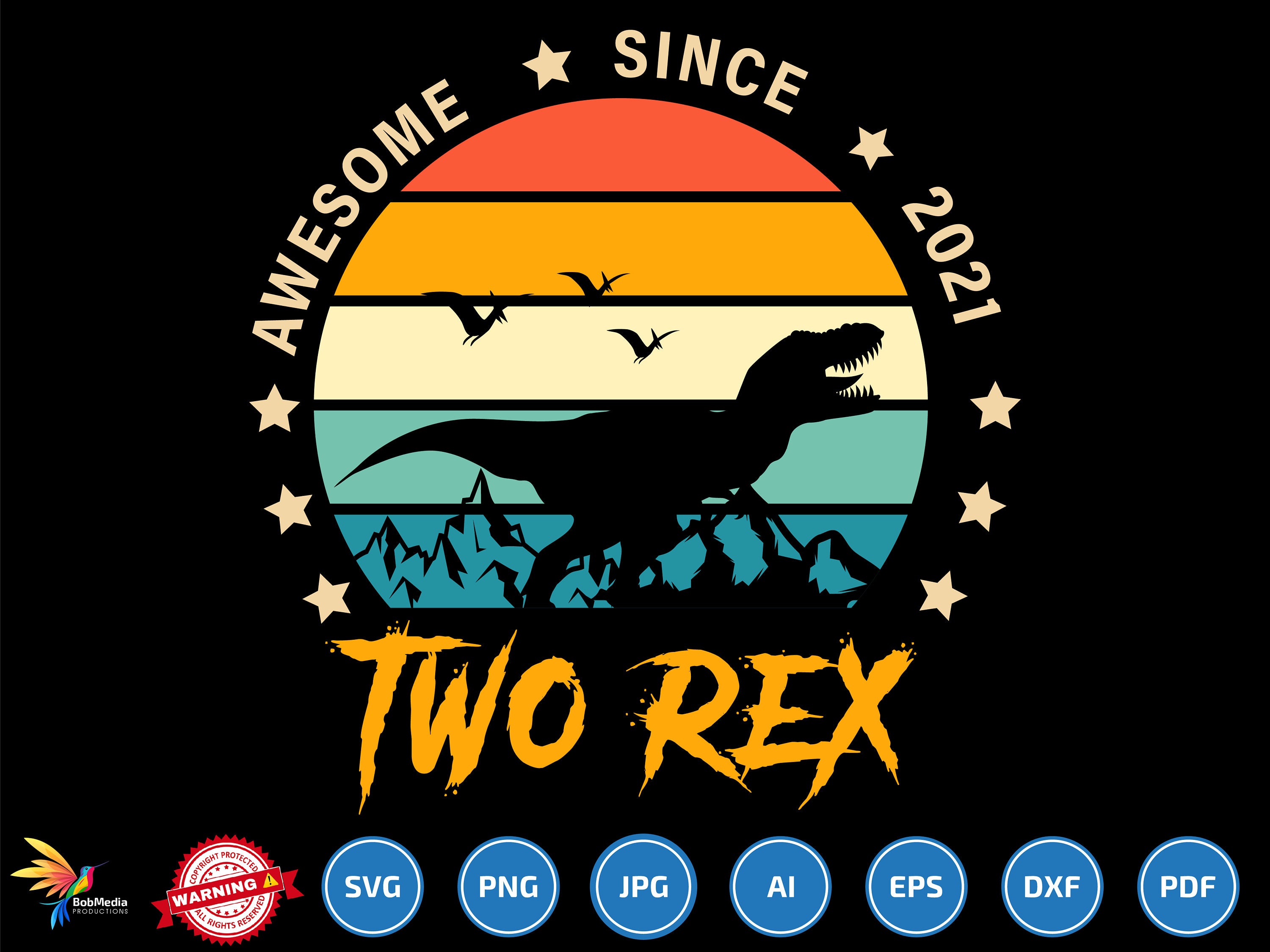 Two Rex Svg 2nd Birthday Svg Png Dinosaur Birthday Boy Svg - Etsy UK