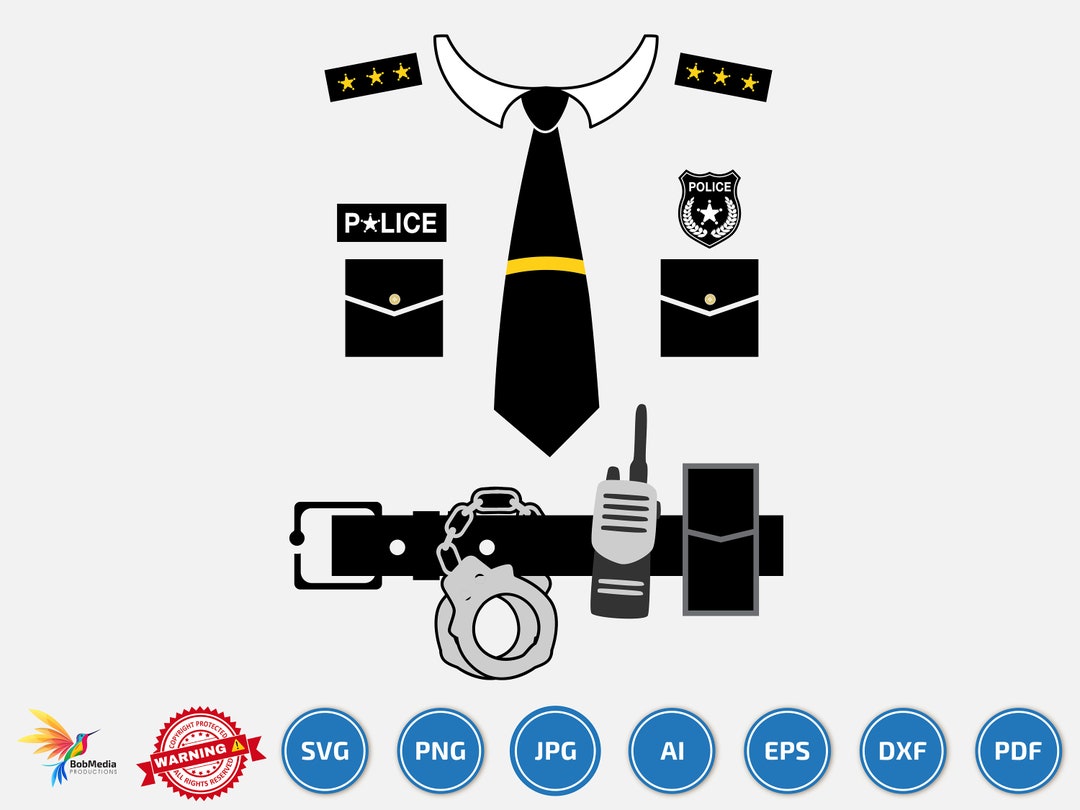 Police Officer Shirt Svg Png , Police Birthday Shirt, Police Uniform ...