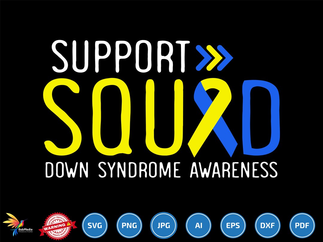 Support Squad Down Syndrome Awareness Svg, Socks Down Right Kids Svg ...