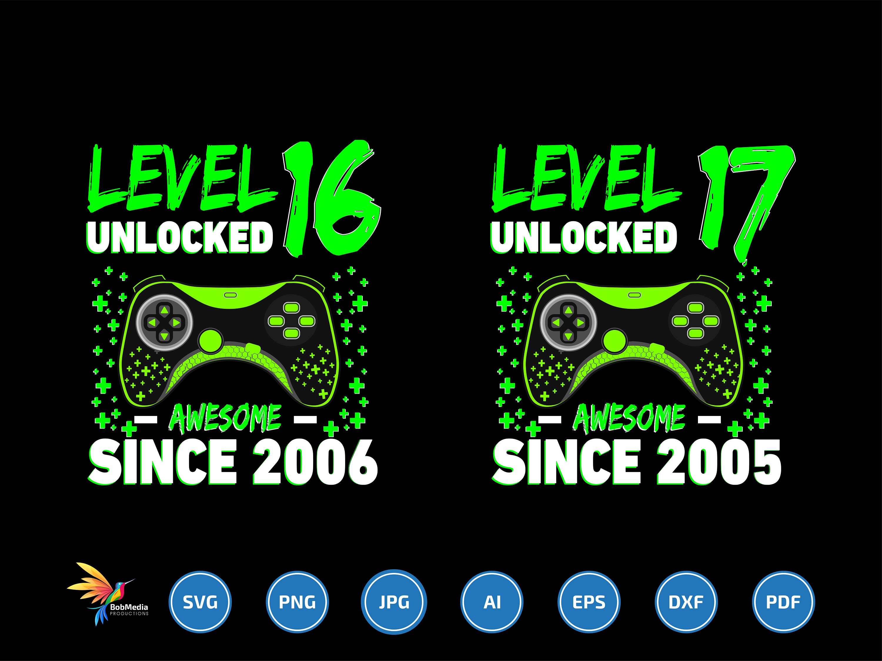 Level Unlocked Awesome Bundle Gaming Svg Gamer Svg Video - Etsy