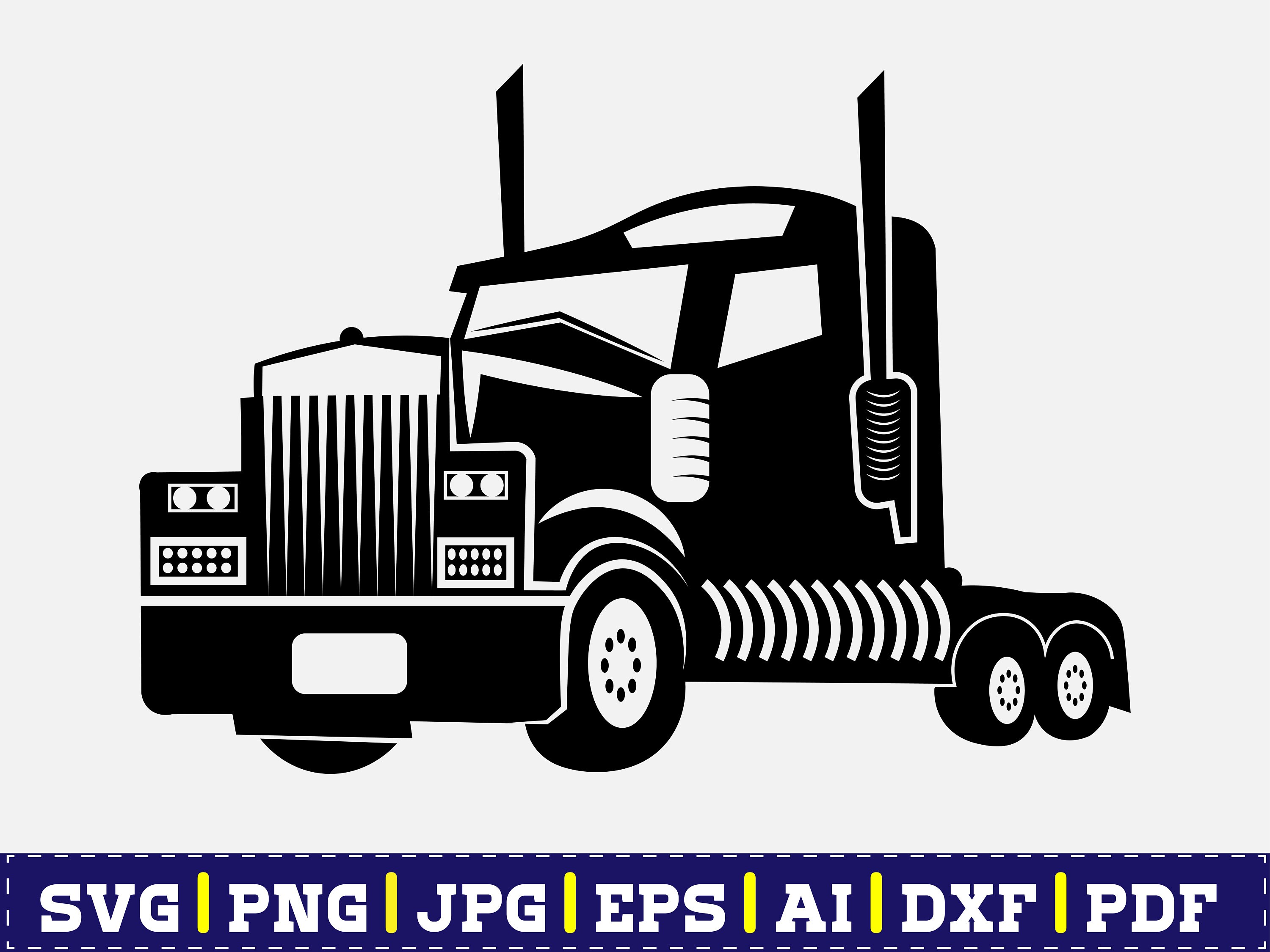 Trucker Svg / Big Truck Svg /Truck Svg / vintage truck svg / Big Rig ...