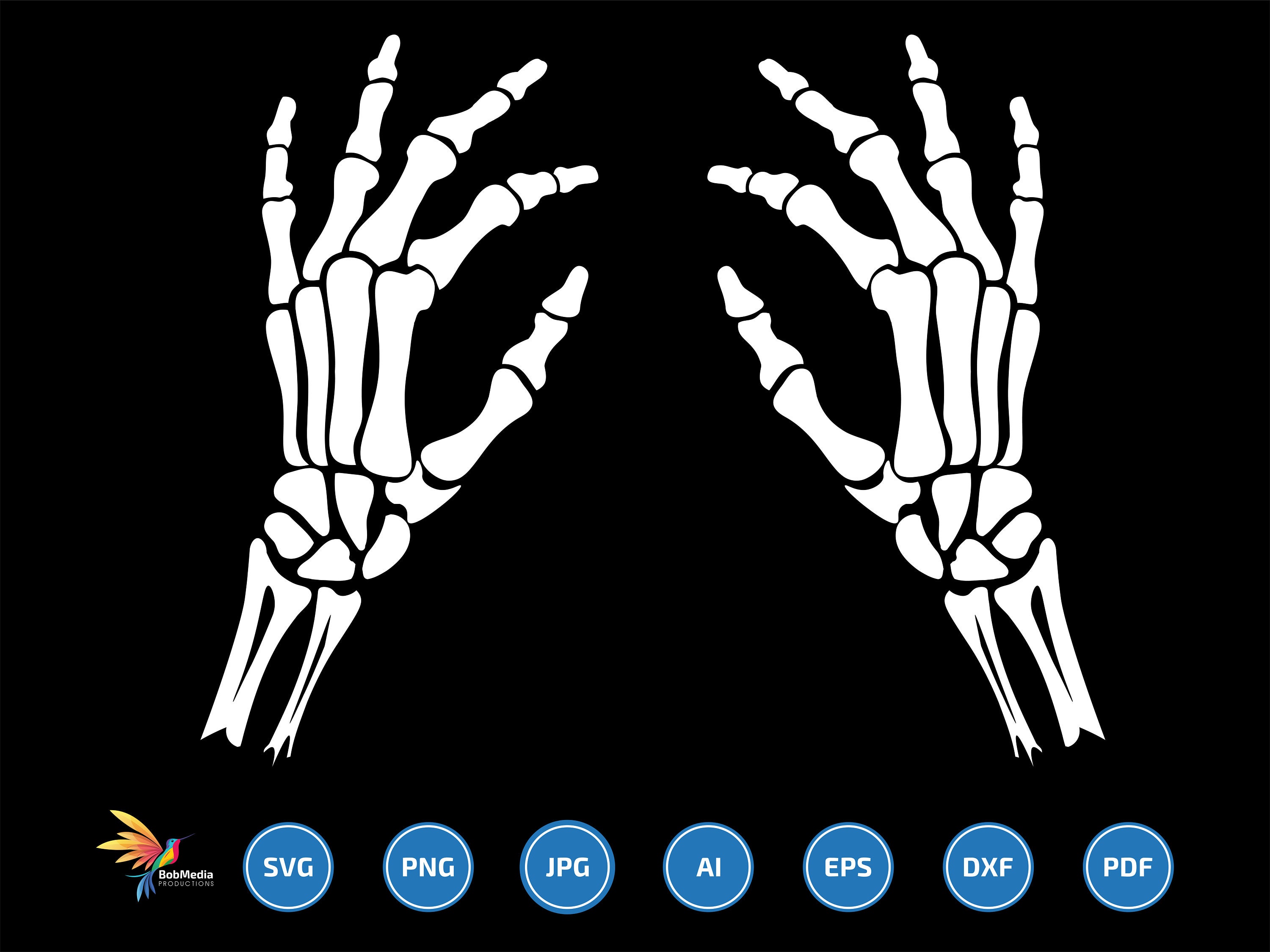 Skeleton Hand Svg Bundle Peace Sign Svg Peace Hand Sign Svg - Etsy UK