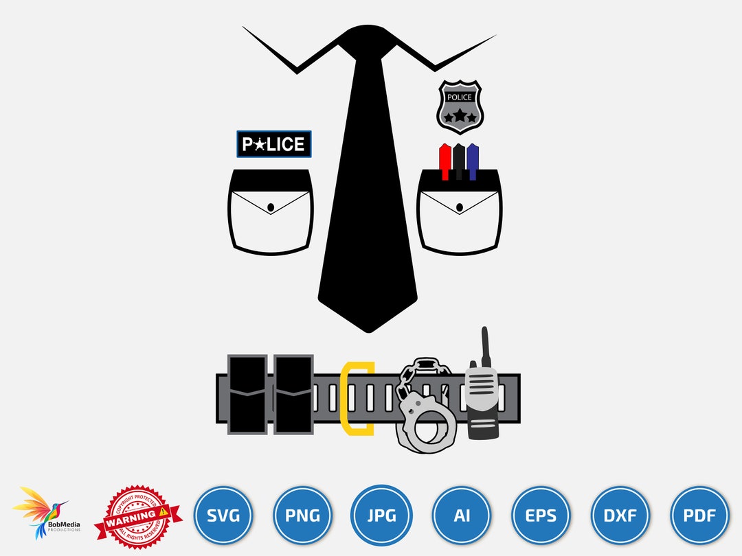 Police Officer Shirt Svg Png , Police Birthday Shirt, Police Uniform ...