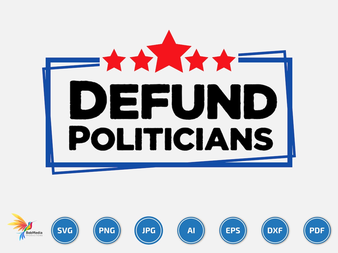 Defund Politicians Svg, Usa Flag Svg, Funny Political, American Flag ...