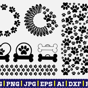 Dog Paw Print SVG Paw Pattern Svg Paw Print Svg Paw Svg - Etsy Canada