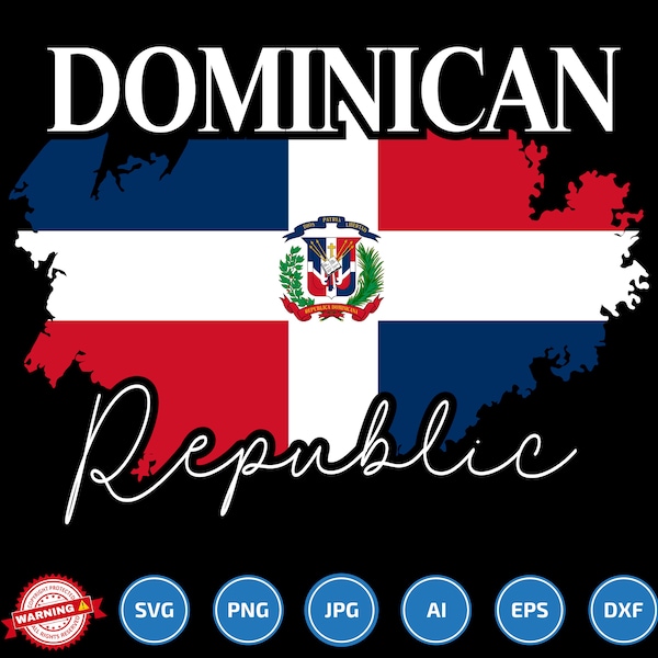 Dominican Republic Svg - Etsy