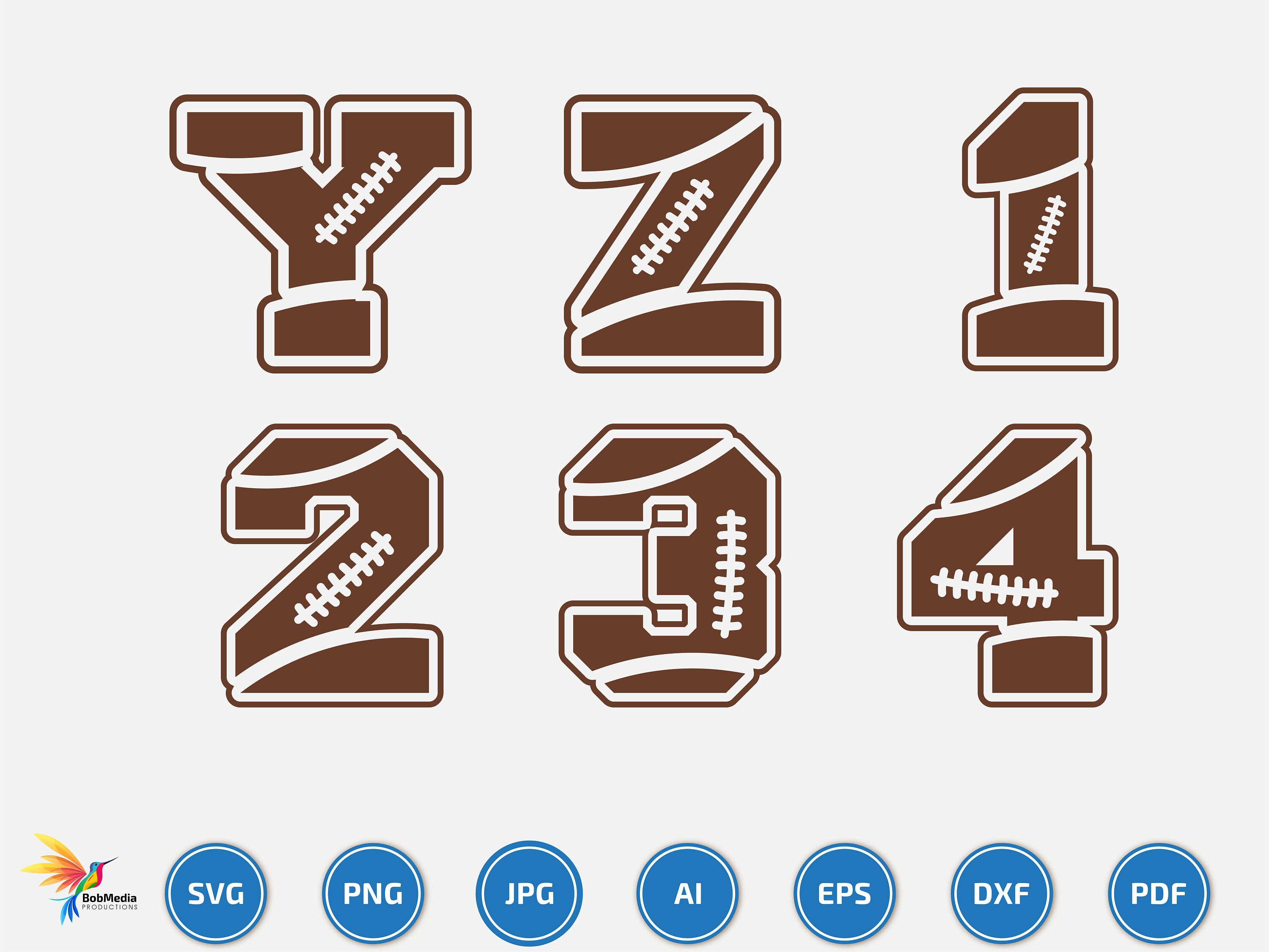 Alphabet Football Number Kids Name Sign Number Sport - Etsy