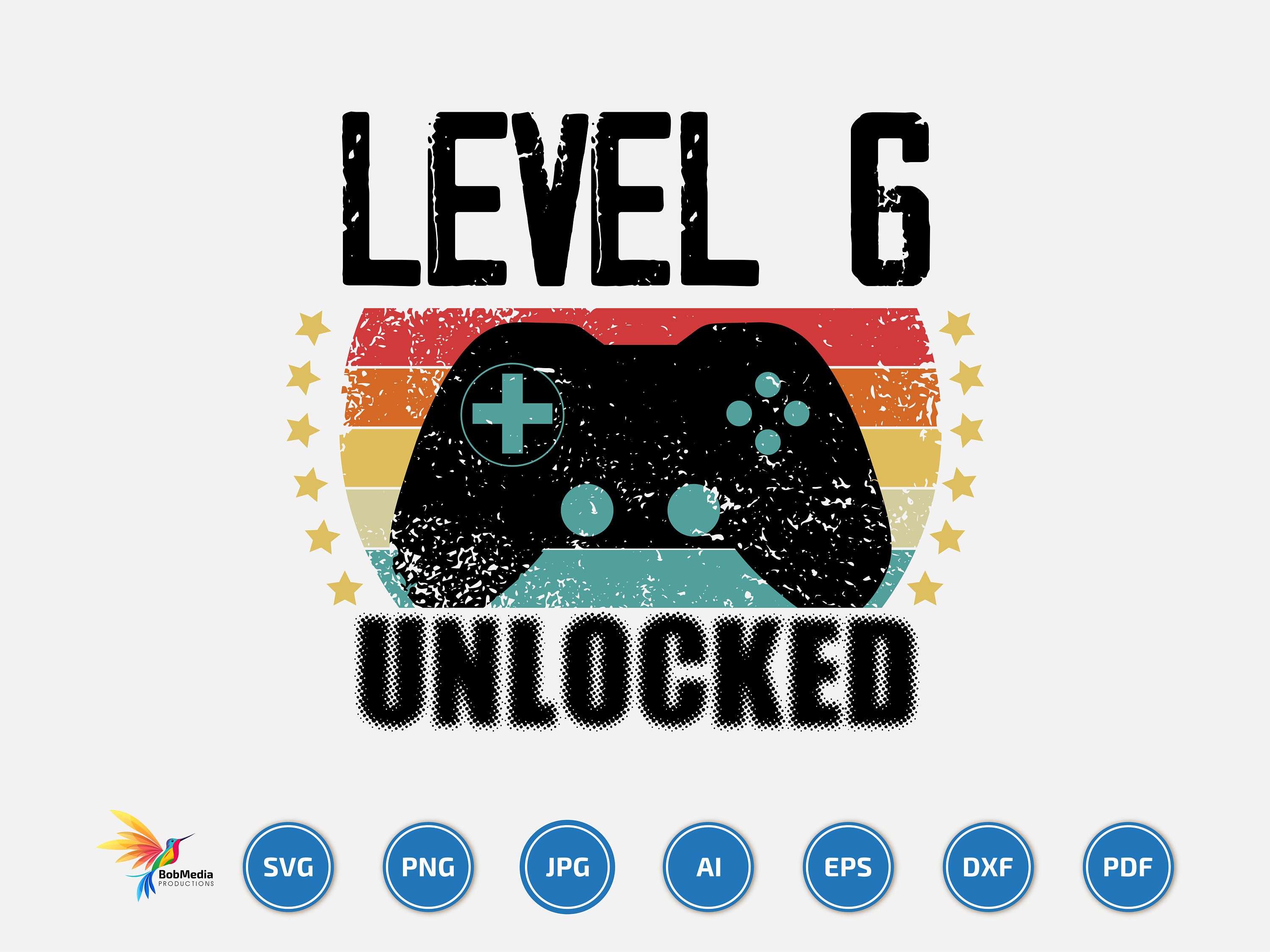 Gaming Vintage Svg Level Unlocked Svg Vintage Svg Level | Etsy