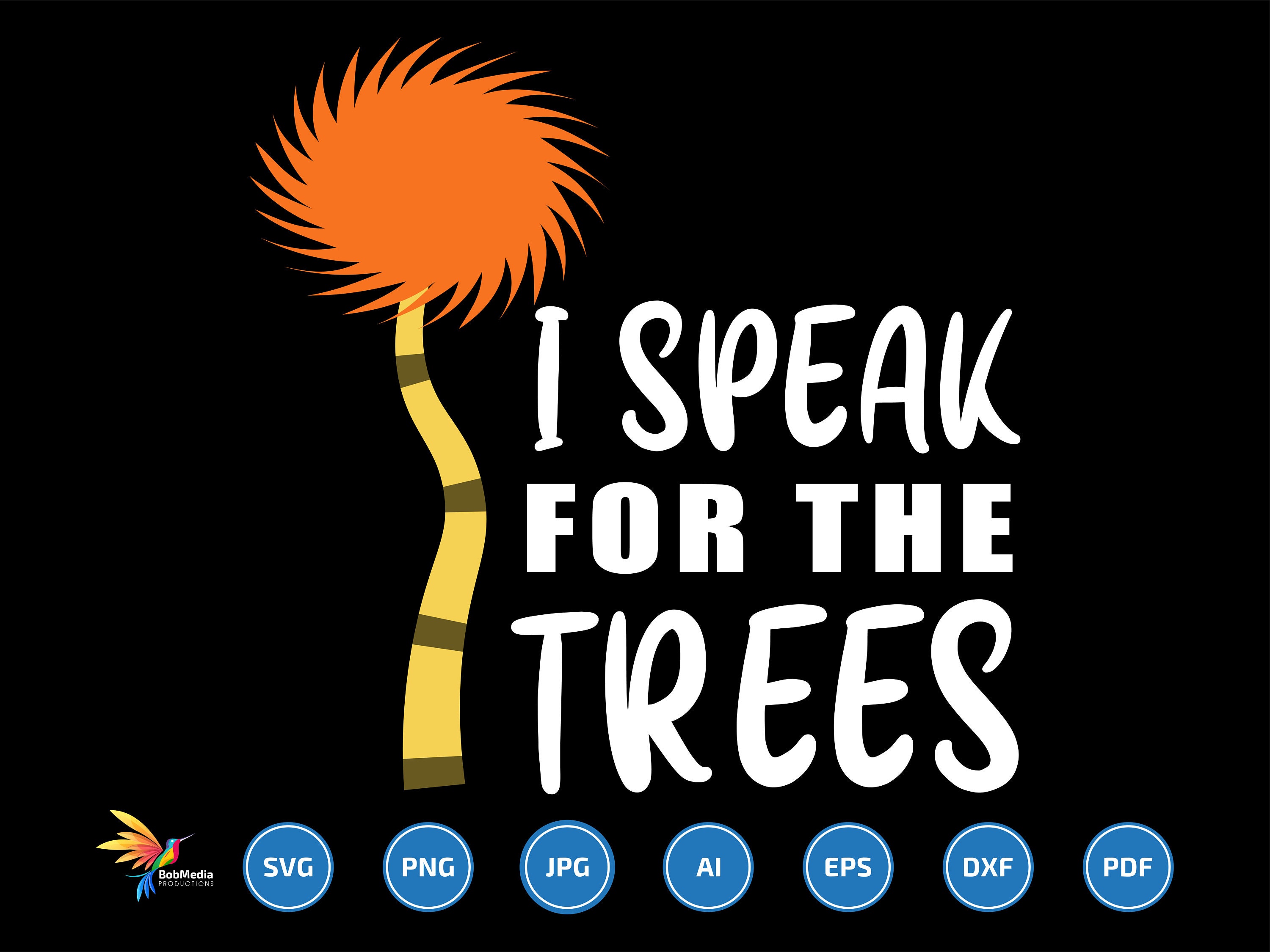 Earth Day Svg I Speak for the Tree Svg Earth Day Clipart | Etsy