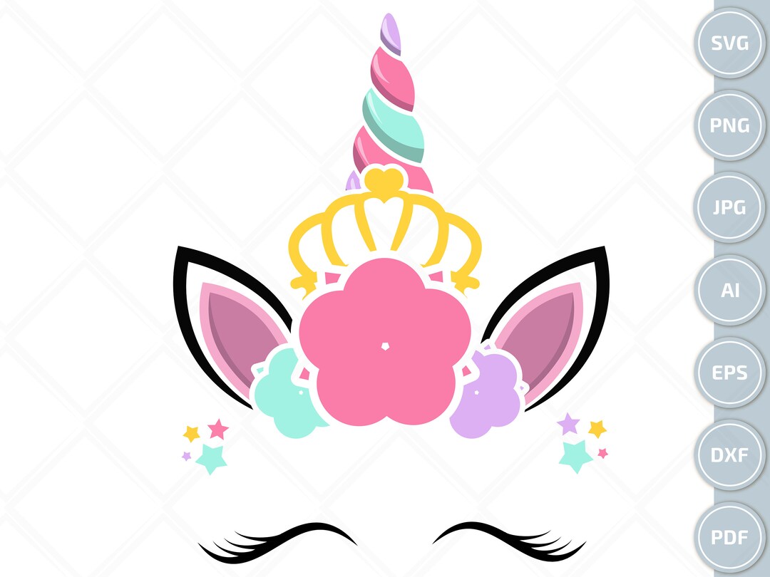 Unicornio SVG / Cabeza de unicornio Svg / Unicorn Clip Art / Unicorn ...