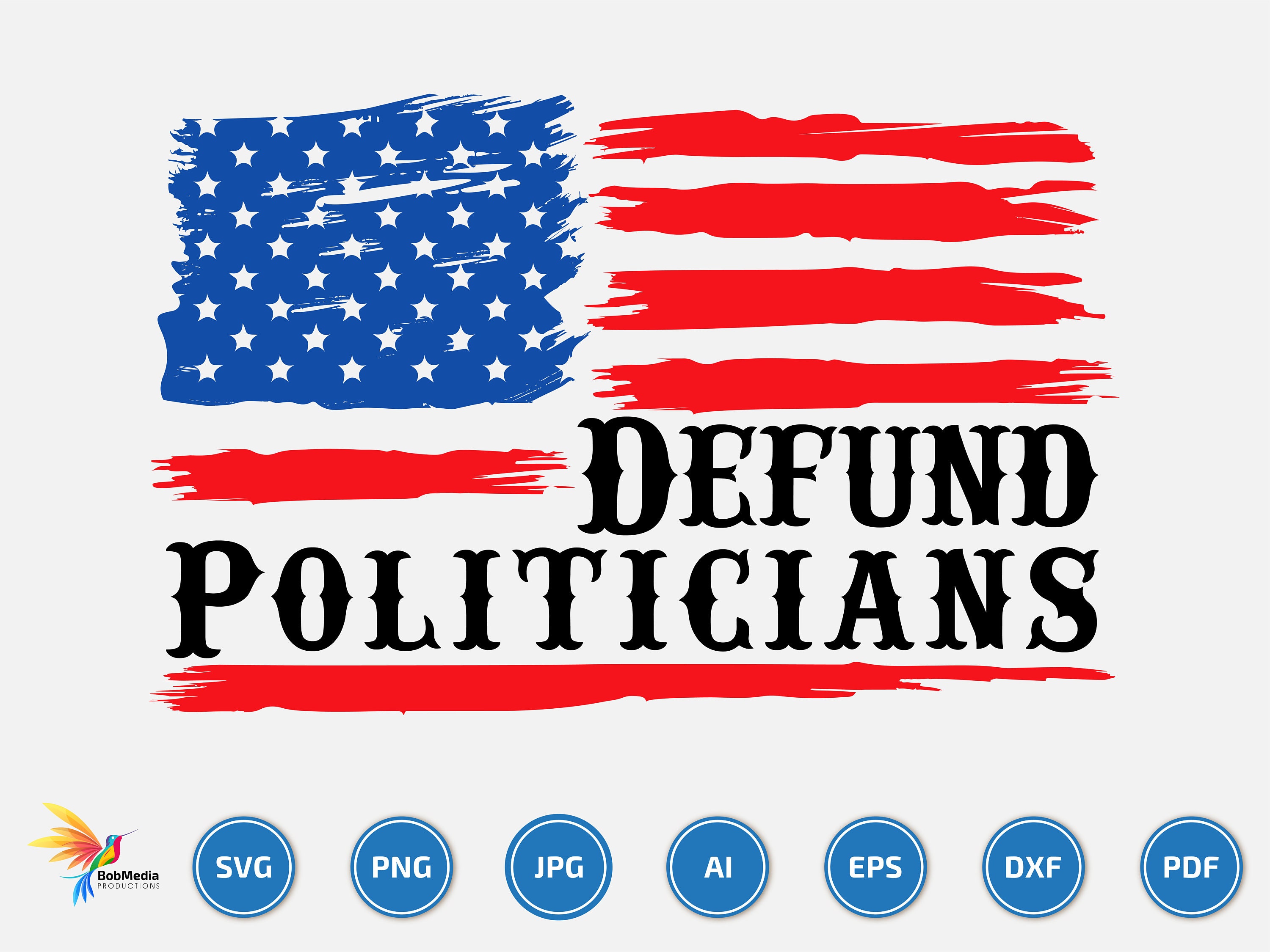 Defund Politicians Svg Usa Flag Svg Funny Political - Etsy