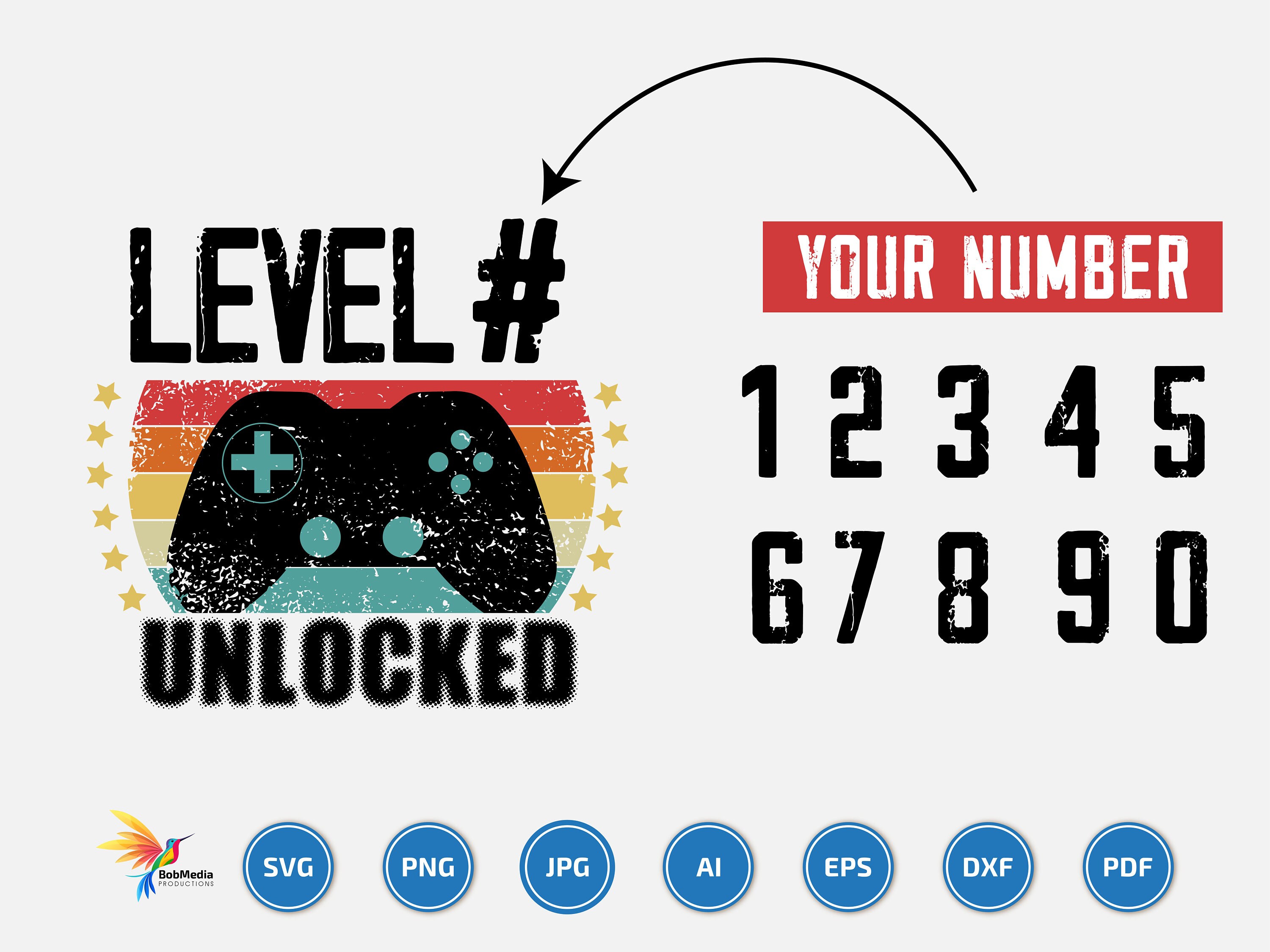 Gaming Vintage Svg Level Unlocked Svg Vintage Svg Level - Etsy