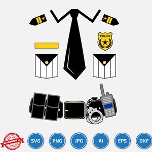 Police Officer Shirt Svg Png , Police Birthday Shirt, Police Uniform ...