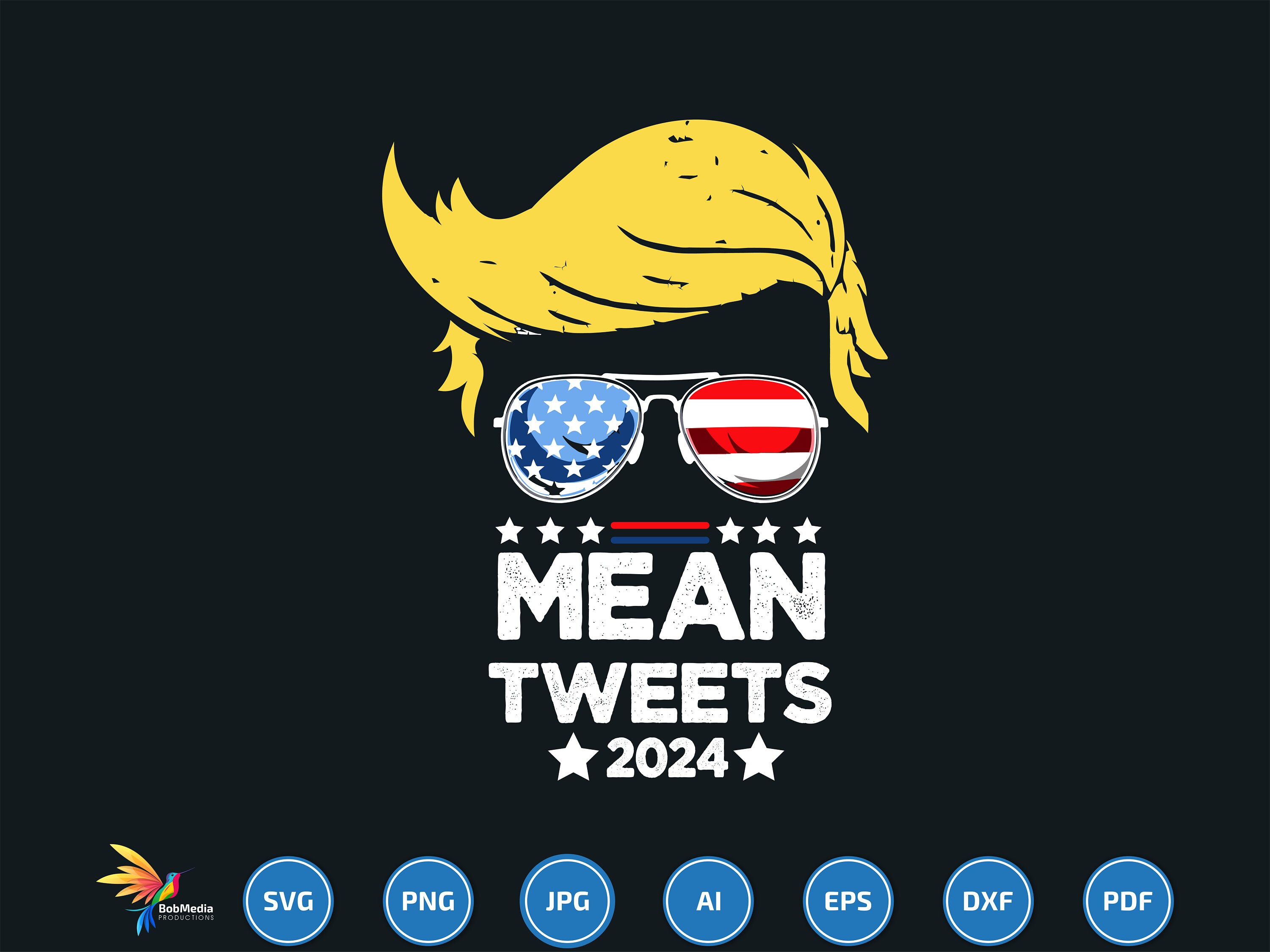 Mean Tweets 2024 SVG Bundle Funny Support Donald Trump SVG - Etsy