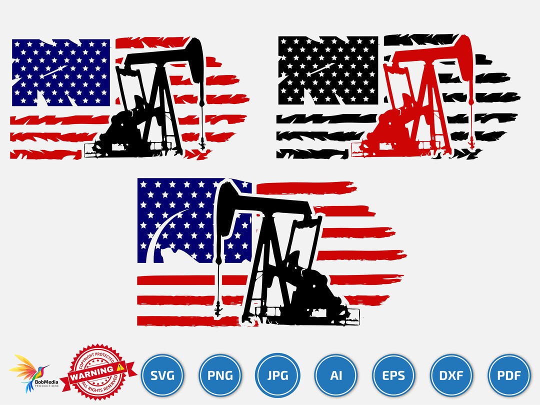 Oilfield Flag Svg, USA Flag Oilfield Svg, Oilfield Worker Svg, Oilfield ...