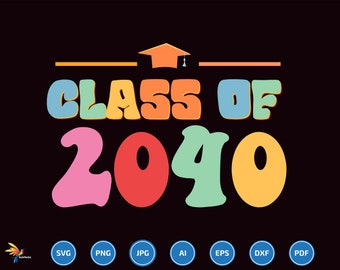 Class of SVG PNG Back to School Shirt Sweatshirt Graduation Year - Etsy