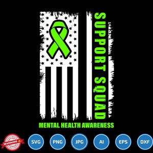 Support Squad Health Awareness Svg Png, Mental Health Matters Flag, in ...