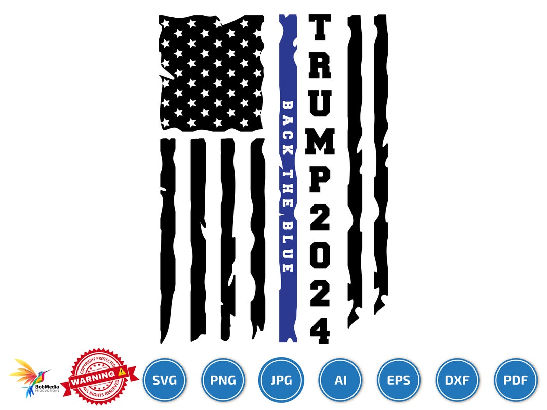 Trump Svg Trump 2024 svg Trump flag svg Donald Trump 2024 - Etsy México