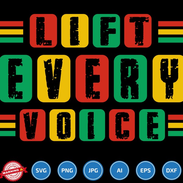Lift Every Voice Svg - Etsy