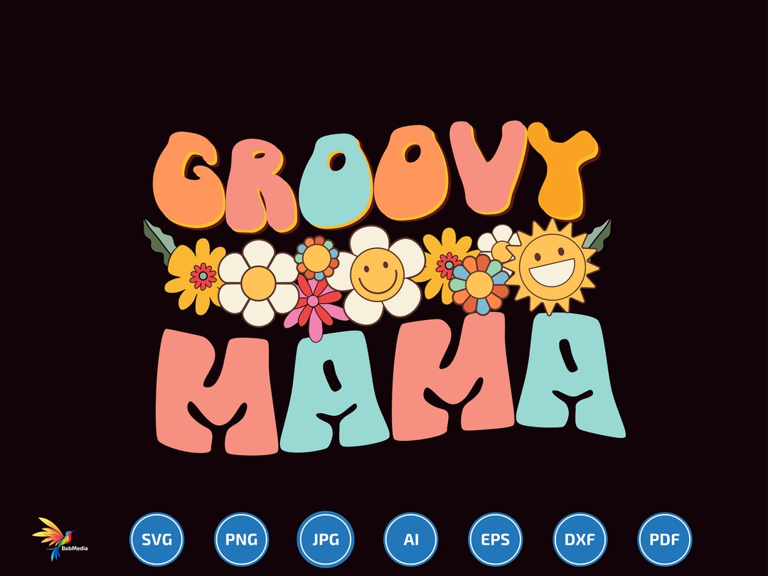 Groovy Mama SVG Groovy Mama Png Matching Mommy and Me Shirt - Etsy