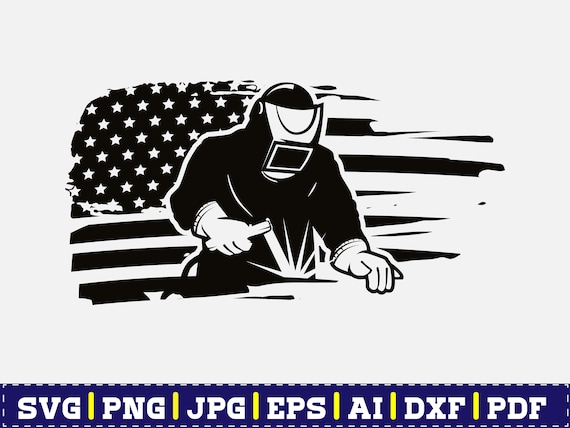 Welder Svg US Flag Svg US Welder Shirt Iron Worker Svg | Etsy