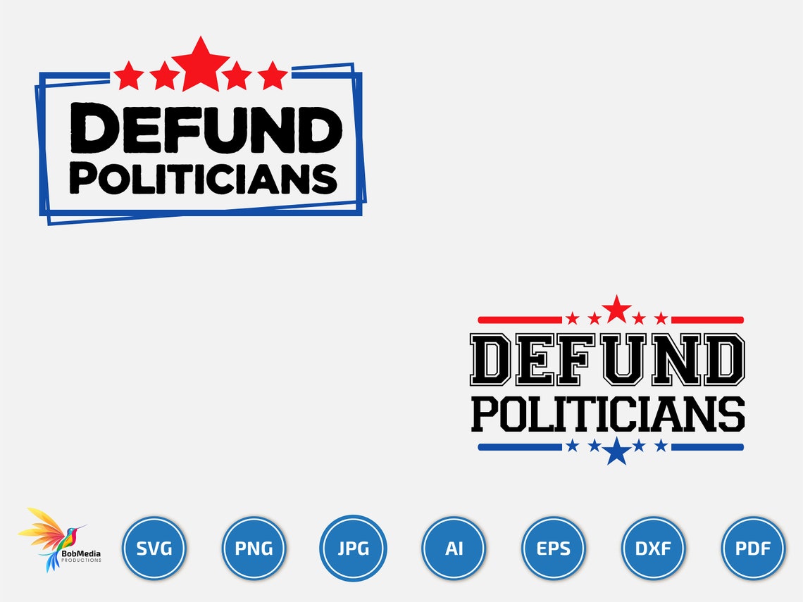 Defund Politicians Svg Usa Flag Svg Funny Political - Etsy