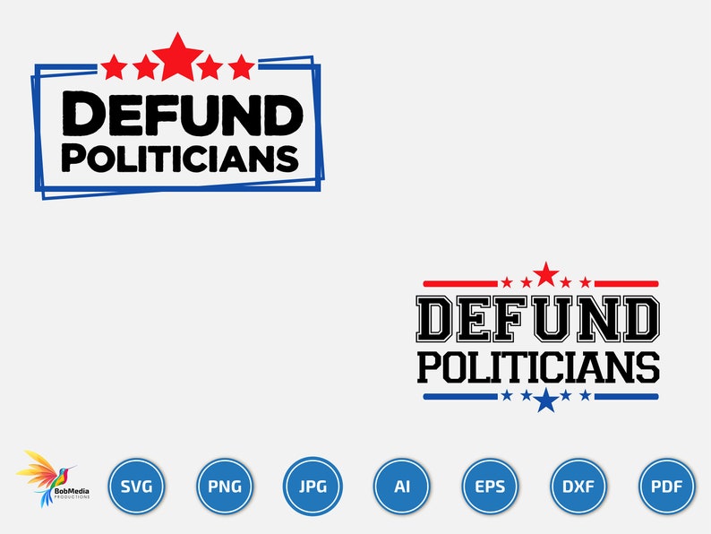 Defund Politicians Svg Usa Flag Svg Funny Political - Etsy