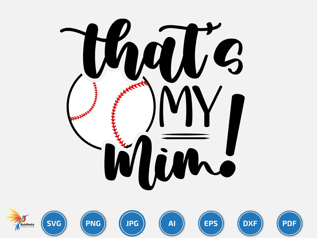 That's My Mim Svg, Baseball Svg, Baseball Team Svg, Baseball Name ...