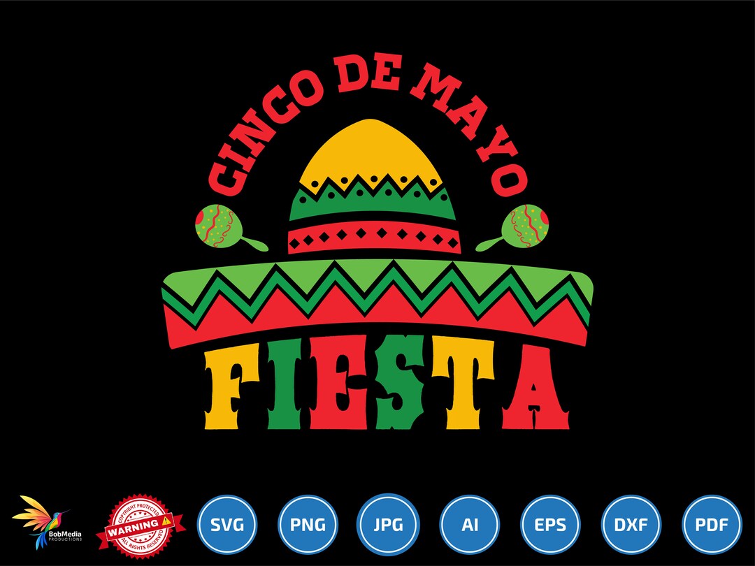 Mexican Fiesta Shirt, Fiesta Squad Svg, Cinco De Mayo Svg, Happy Cinco ...