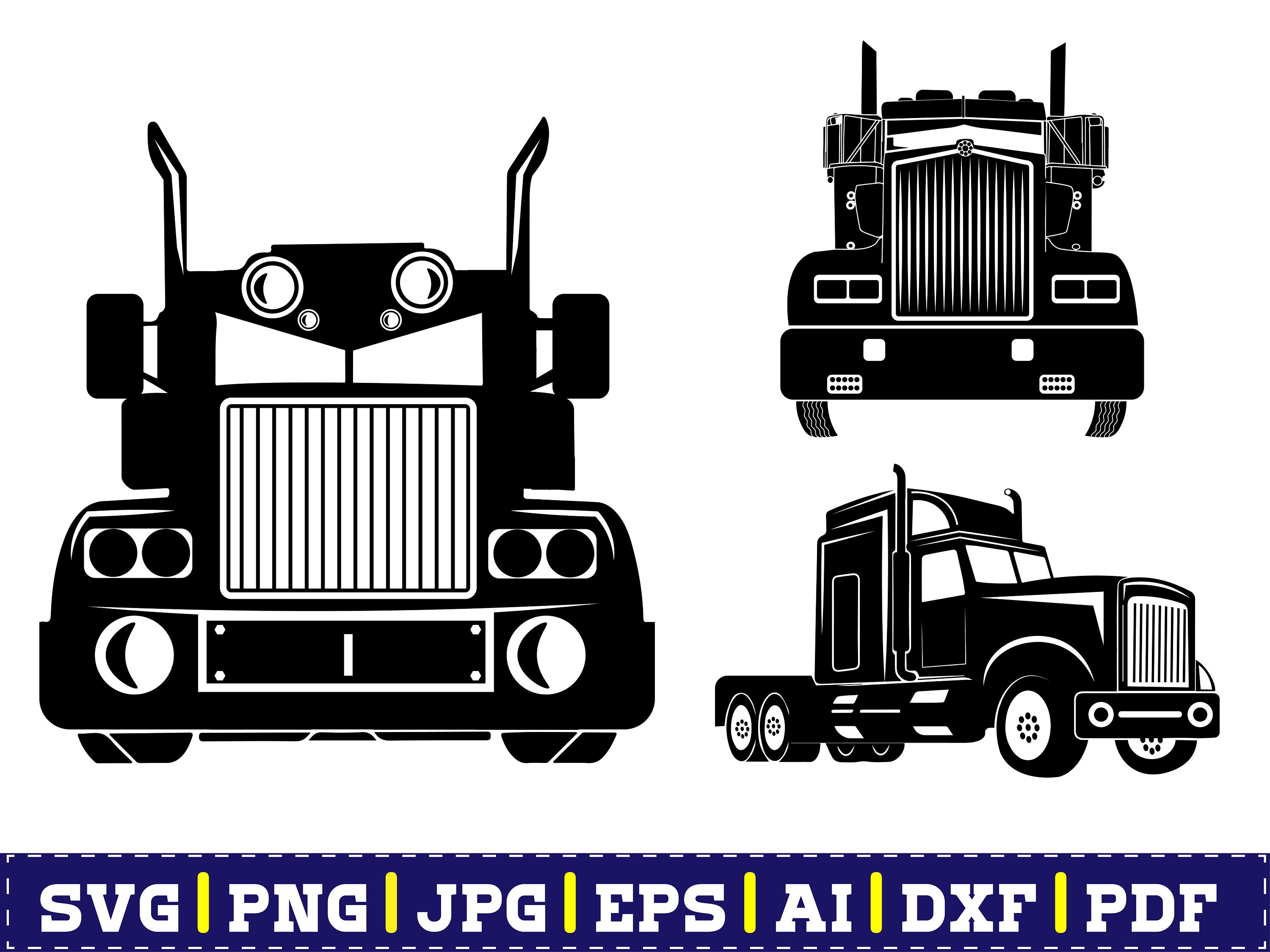 Truck Driver SVG Bundle Truck SVG Trucker Svg Clipart | Etsy UK