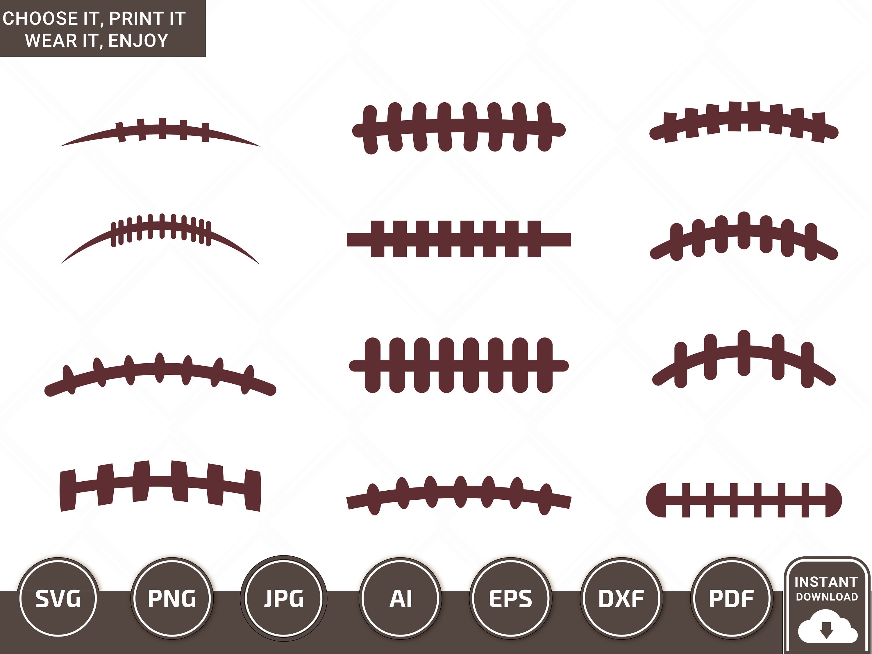 American Football Svg Football Laces SVG Sport Svg - Etsy