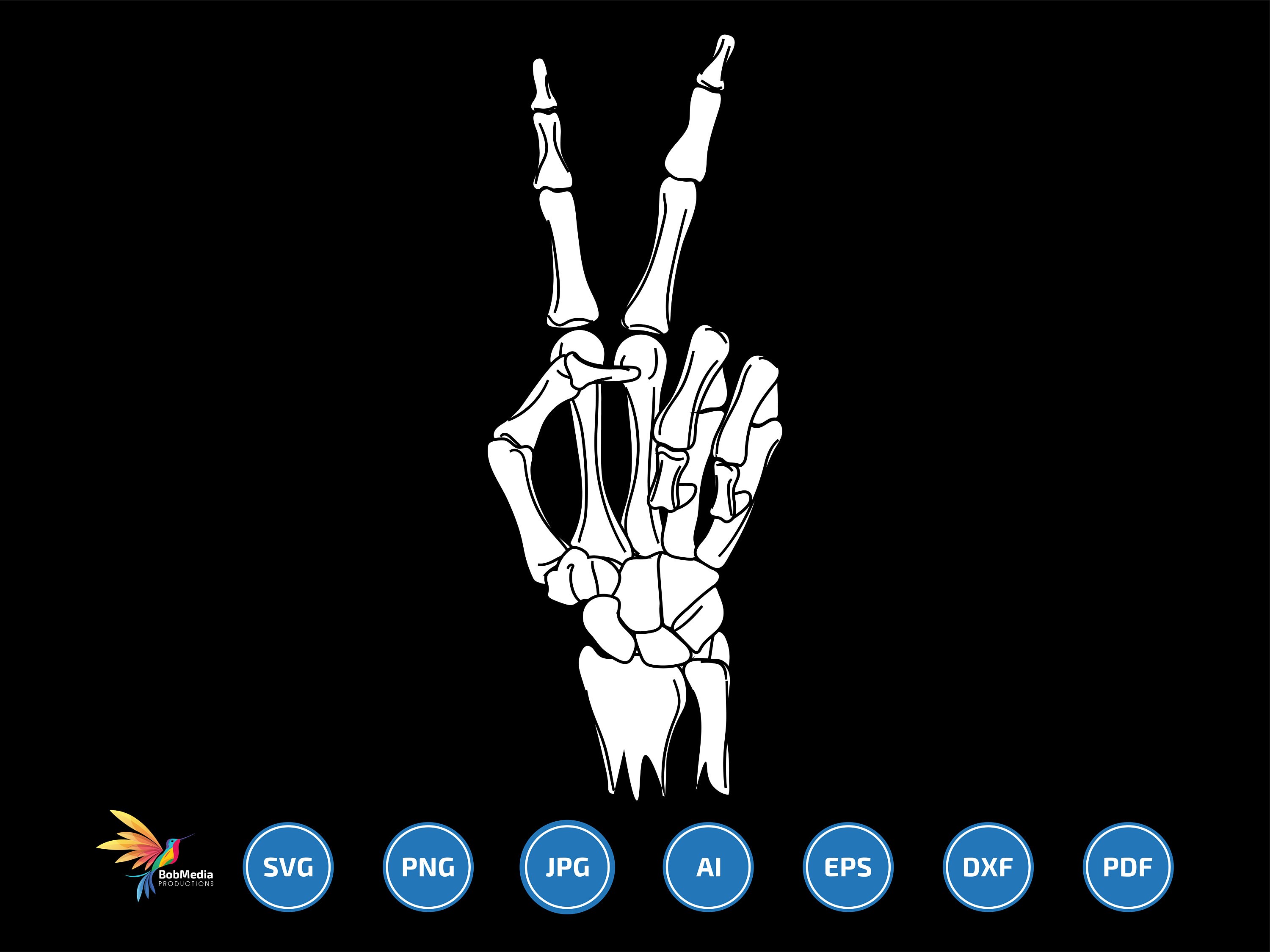 Skeleton Hand Svg Bundle Peace Sign Svg Peace Hand Sign Svg - Etsy UK