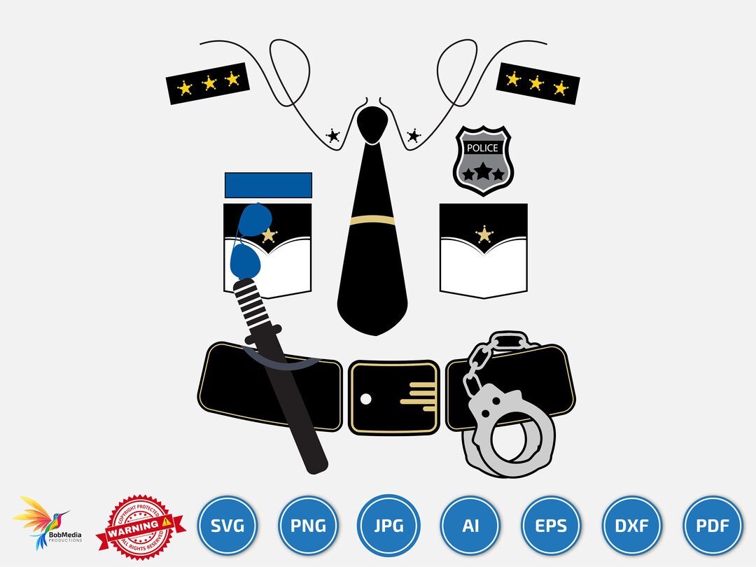 Police Officer Shirt Svg Png , Police Birthday Shirt, Police Uniform ...
