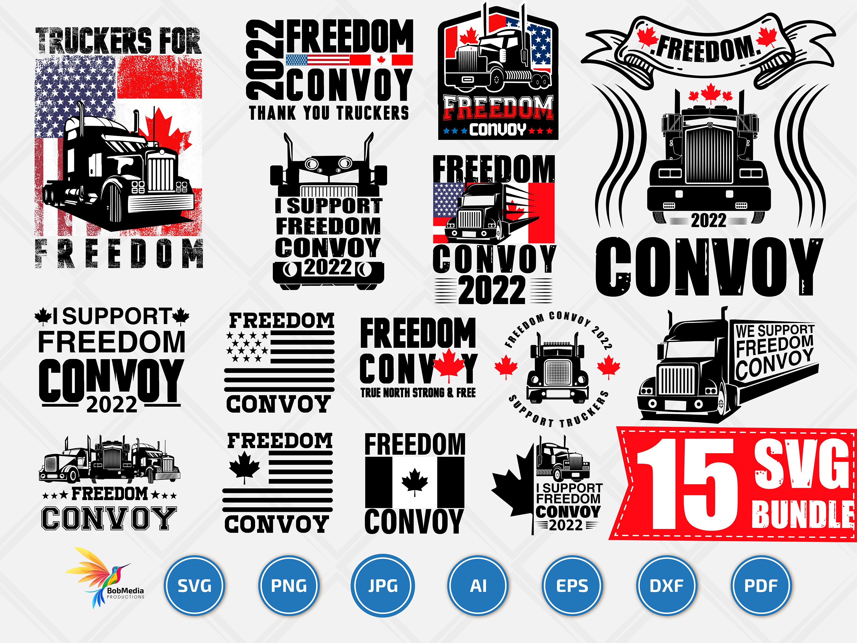 Freedom Convoy SVG Bundlefreedom Convoy 2022I Support - Etsy